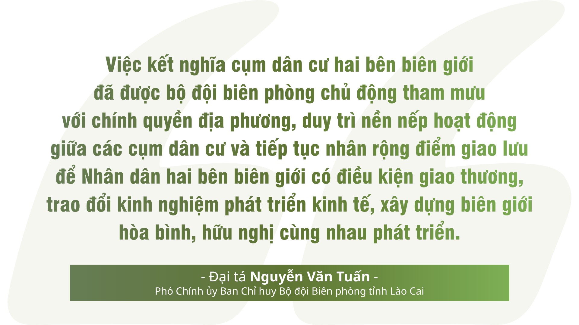 “Cột mốc sống” nơi phên dậu Tổ quốc | Báo Lào Cai điện tử